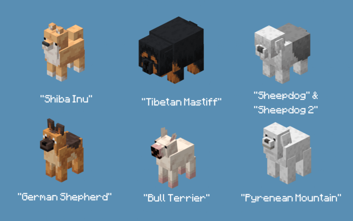 The Doggos Textures pack - Mods for Minecraft