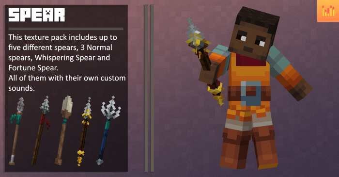 Custom 3D Trident Textures - Mods for Minecraft