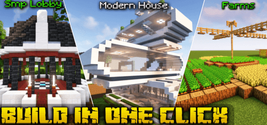 Structure In One Click Addon - Mods for Minecraft