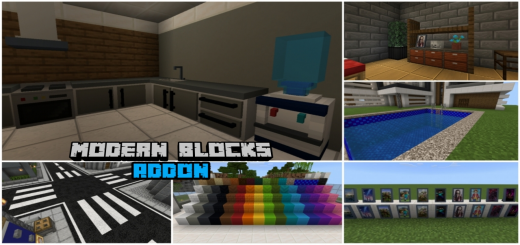 Modern Blocks Mod[1000 modern blocks,3D Furniture,etc] - Mods for Minecraft