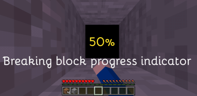 Breaking Block Progress Indicator Texture pack - Mods for Minecraft