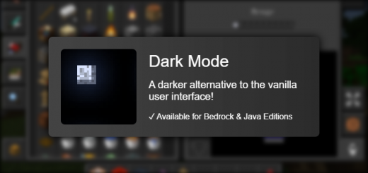 Dark Mode Texture pack - Mods for Minecraft