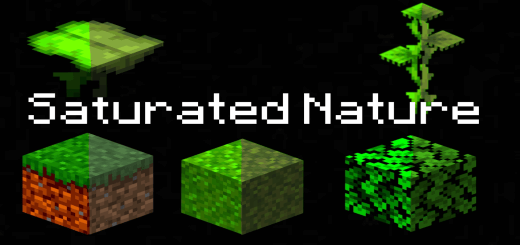 Saturated Nature Textures Pack - Mods for Minecraft