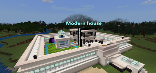 Self-Sufficient Modern House Map - Mods for Minecraft