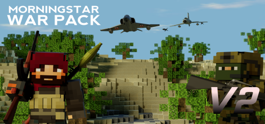 Morningstar War Mod[12 3D guns and 7 vehicles] - Mods for Minecraft