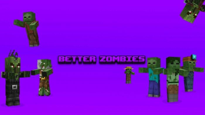 Better Zombies Texture pack(150+ Zombie Variants) - Mods for Minecraft