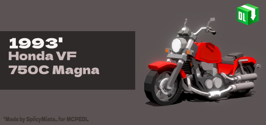 Motorcycle Honda VF 750C Magna Addon - Mods for Minecraft