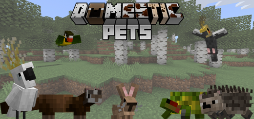 Domestic Pets Mod[13 domestic animals] - Mods for Minecraft