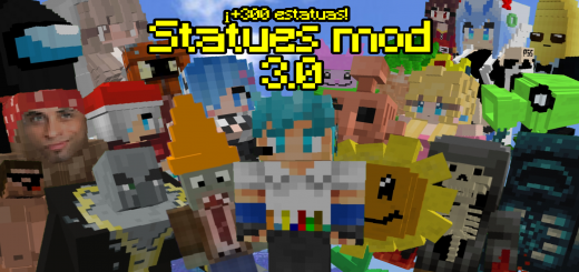 Statues Mod[300 unique statues] - Mods for Minecraft