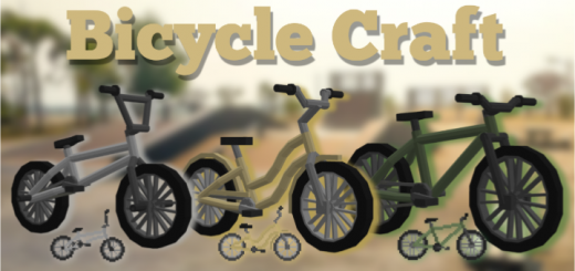 BicycleCraft Mod[Three Unique Bikes] - Mods for Minecraft