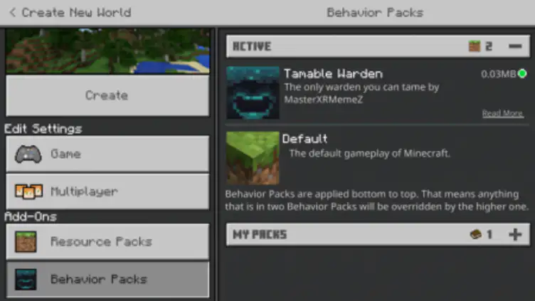 Tameable Warden Mod - Mods for Minecraft