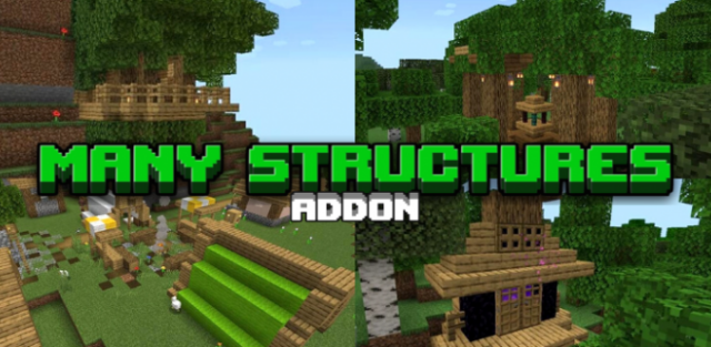 Many Structures Mod[15 structures] - Mods for Minecraft
