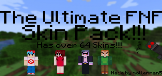 ULTIMATE Friday Night Funkin Skin Pack(64 FNF Skins) - Mods for Minecraft