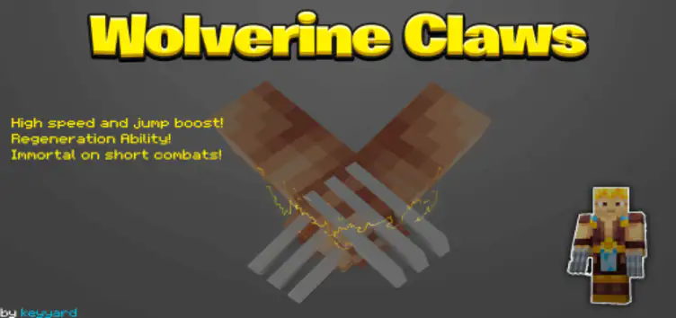 Marvel Wolverine Claws Mod - Mods for Minecraft
