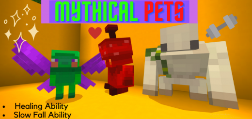 Mythical Pets Mod[3 new pets] - Mods for Minecraft