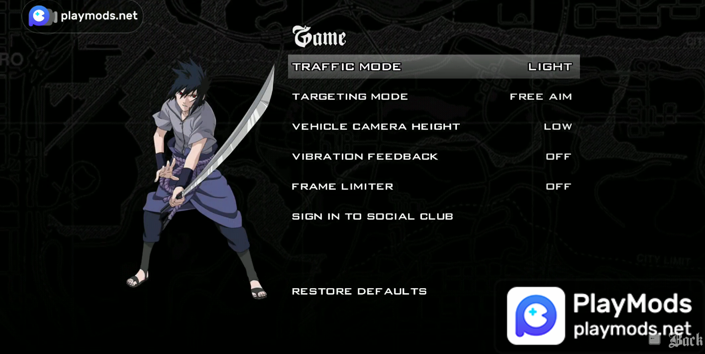 Naruto Menu Texture Packs - Mods for Grand Theft Auto: San Andreas / GTA:SA