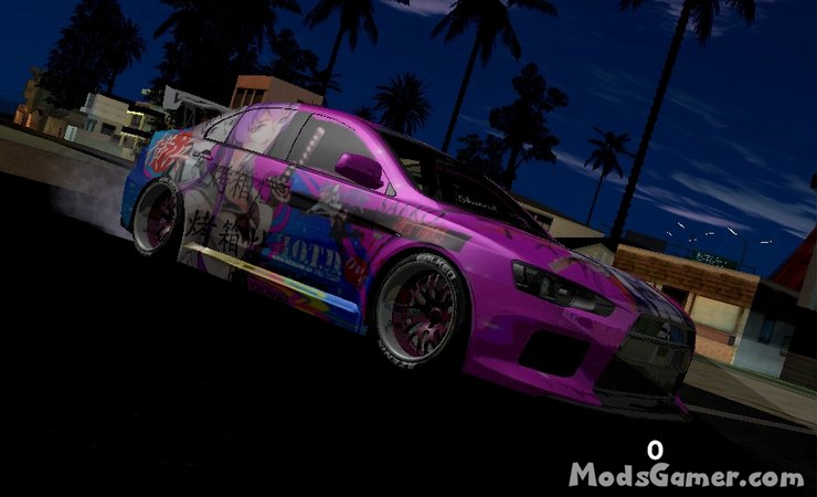 Mitsubishi Lancer Evo Remap Texture - Mods for Grand Theft Auto: San ...