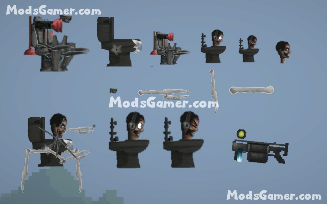 Skibidi Toilet 63 Mod - Mods for Melon Playground Sandbox PG