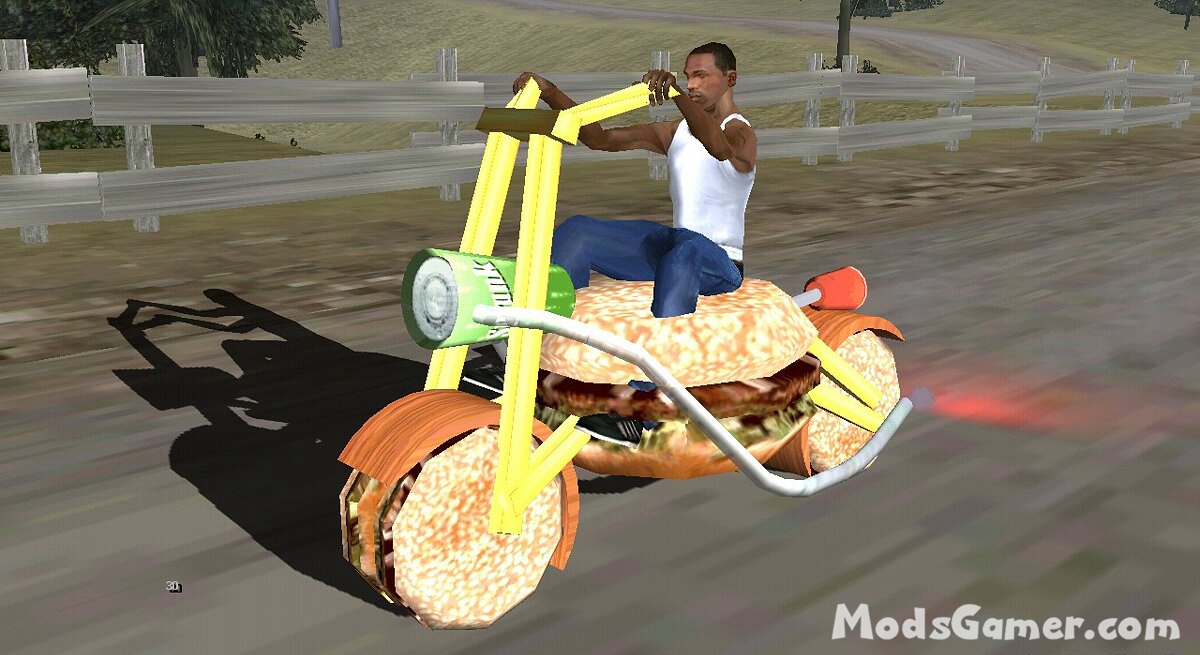 Burger Motorcycle Mod - Mods for Grand Theft Auto: San Andreas / GTA:SA