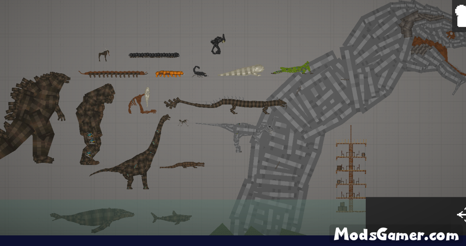 Monster Collection Pack Mod(17 Monsters) - Mods for Melon Playground Sandbox PG