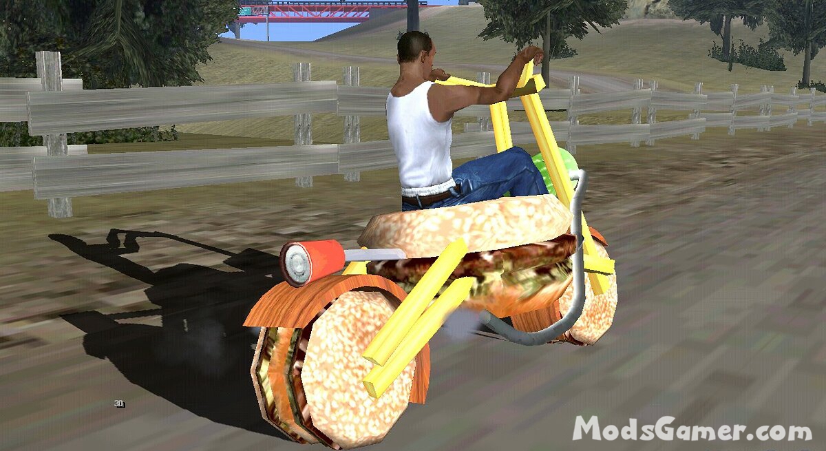 Burger Motorcycle Mod - Mods for Grand Theft Auto: San Andreas / GTA:SA