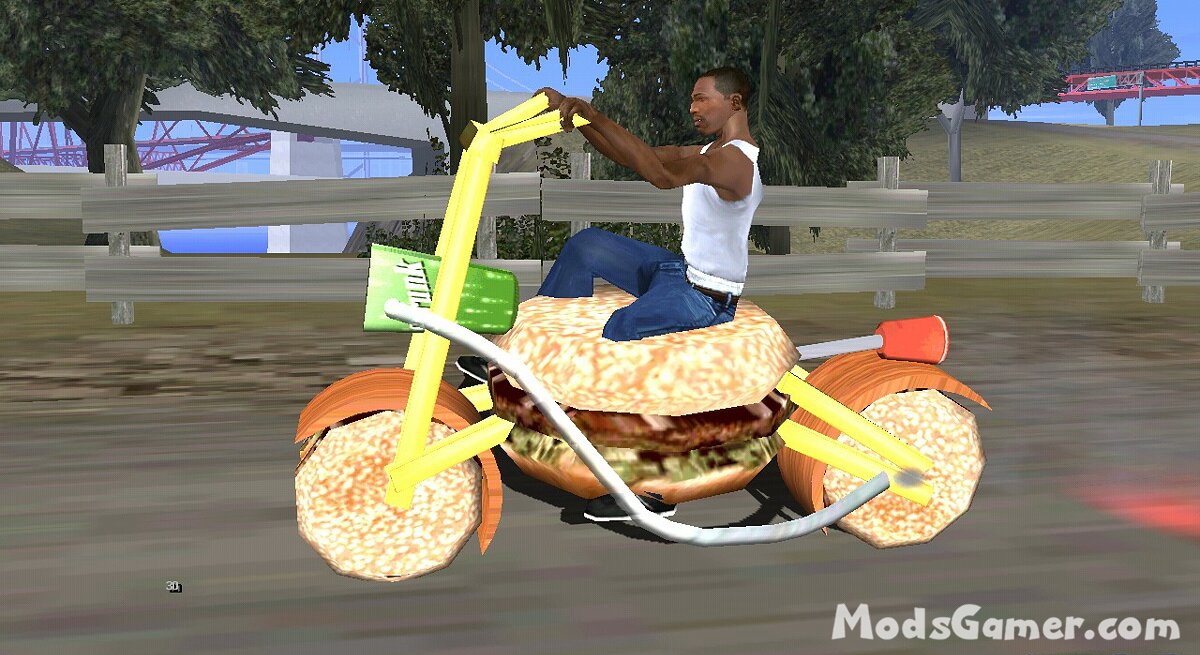 Burger Motorcycle Mod - Mods for Grand Theft Auto: San Andreas / GTA:SA