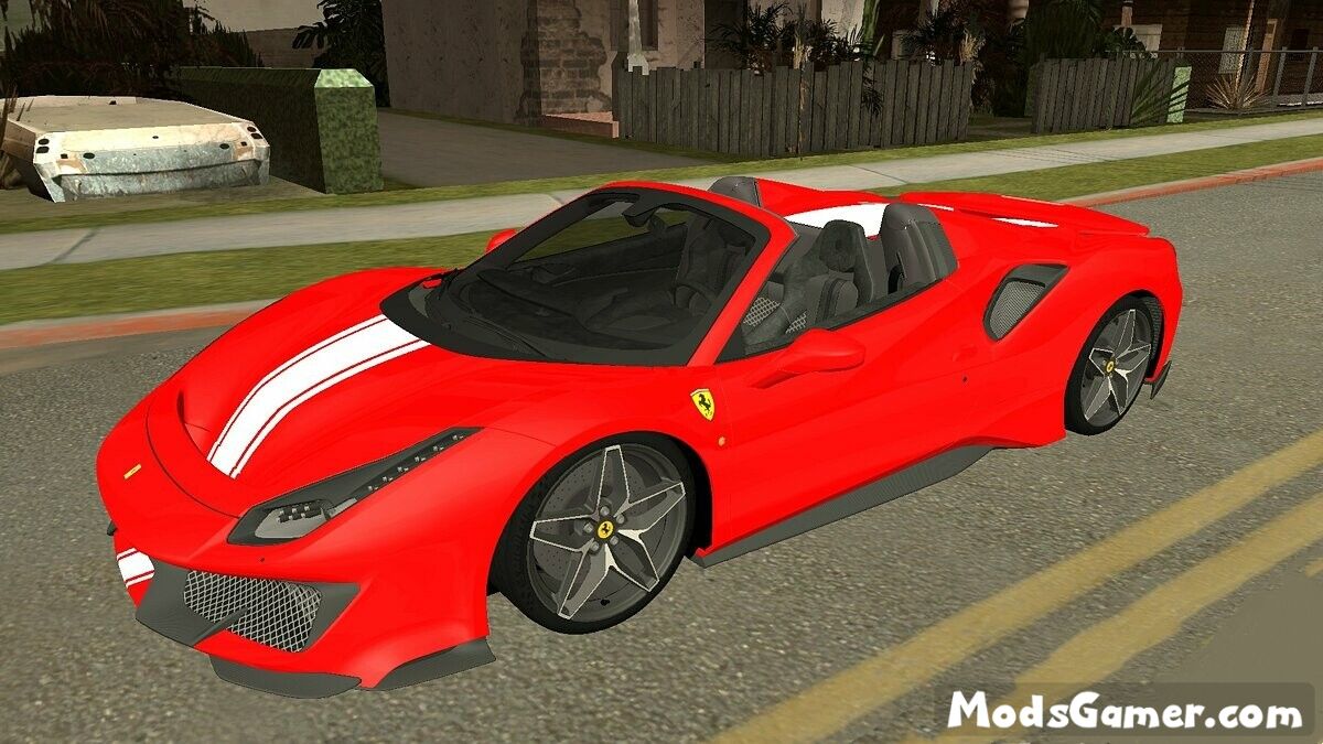 Ferrari 488 Pista Mod - Mods for Grand Theft Auto: San Andreas / GTA:SA