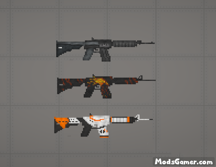 Csgo M4A4 Gun Skin Pack Mod[3 Skin] - Mods for Melon Playground Sandbox PG
