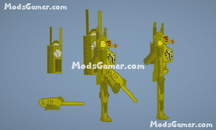 Titan Clockman Mod - Skibidi Toilet Multiverse 03 - Mods for Melon Playground Sandbox PG