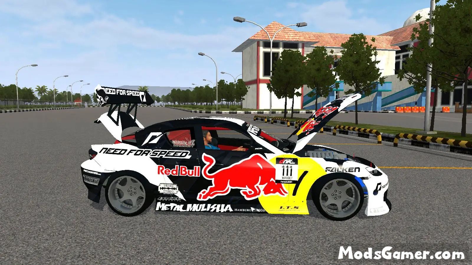Mazda RX-8 Red Bull Livery Mod - Mods for Bus Simulator Indonesia / BUSSID
