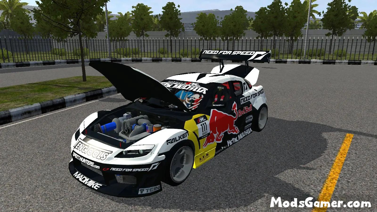 Mazda RX-8 Red Bull Livery Mod - Mods for Bus Simulator Indonesia / BUSSID