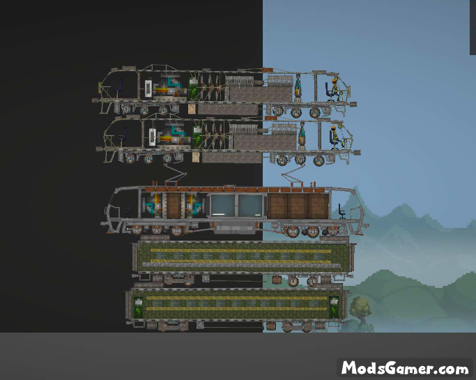 Train Collection Mod Pack[4 Train] - Mods for Melon Playground Sandbox PG