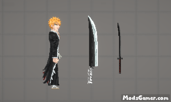 Ichigo Kurosaki Character And Weapon - Bleach Mod - Mods for Melon ...