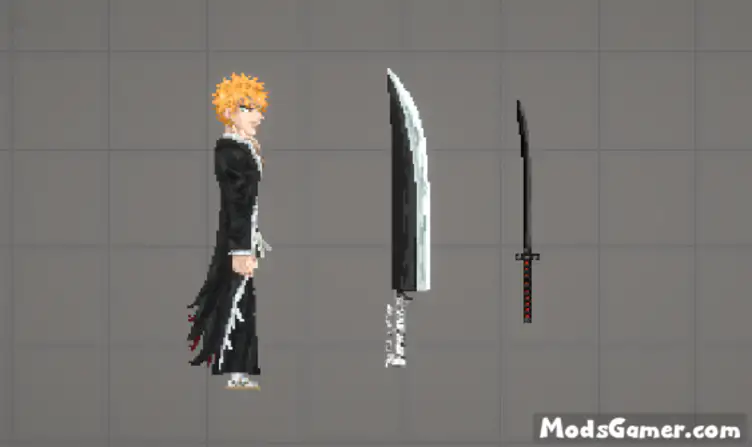 Ichigo Kurosaki Character And Weapon - Bleach Mod - Mods for Melon ...