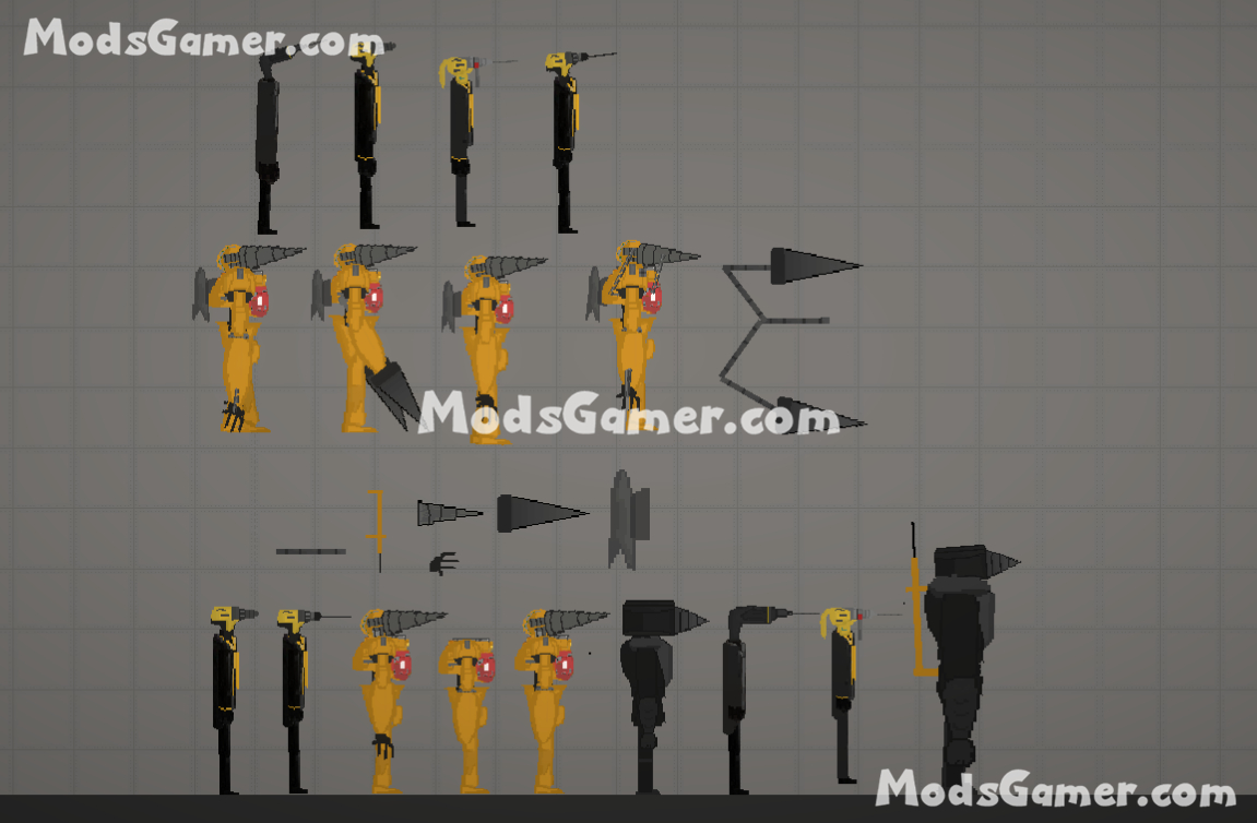 High Quality Drillman Collection-Skibidi Multiverse Mod - Mods for Melon Playground Sandbox PG