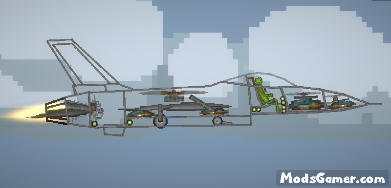 F-16 Fighter aircraft Mod - Mods for Melon Playground Sandbox PG