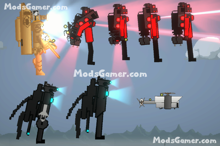 Cartoon Skibidi Toilet v5[Clockman,Jetpack Upgraded Skibidi Man ,etc ...