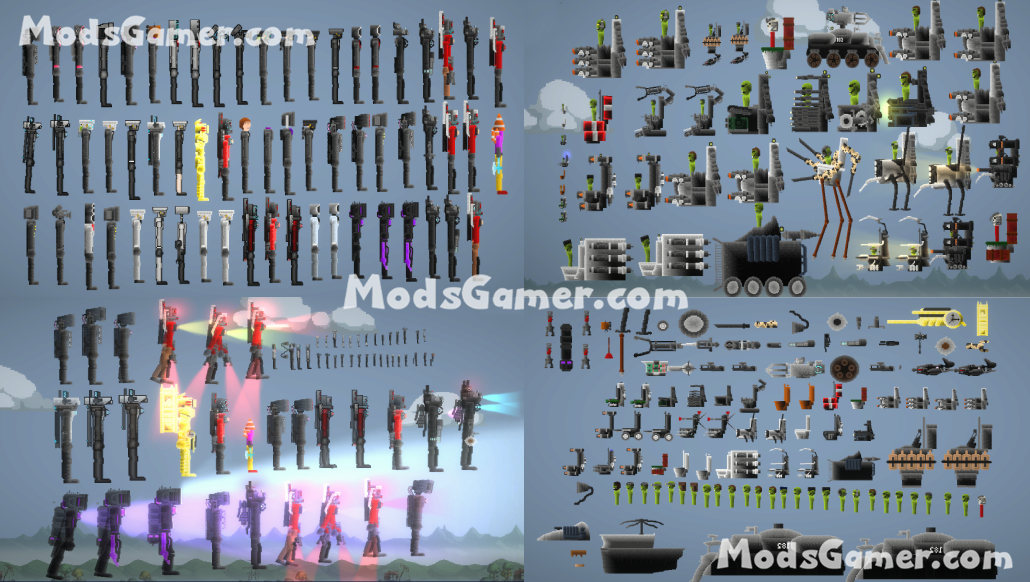 Ultimate Skibidi Toilet Mod Pack v2(New Titan Tvman, clockman, Gman, scientist toilet, etc ...