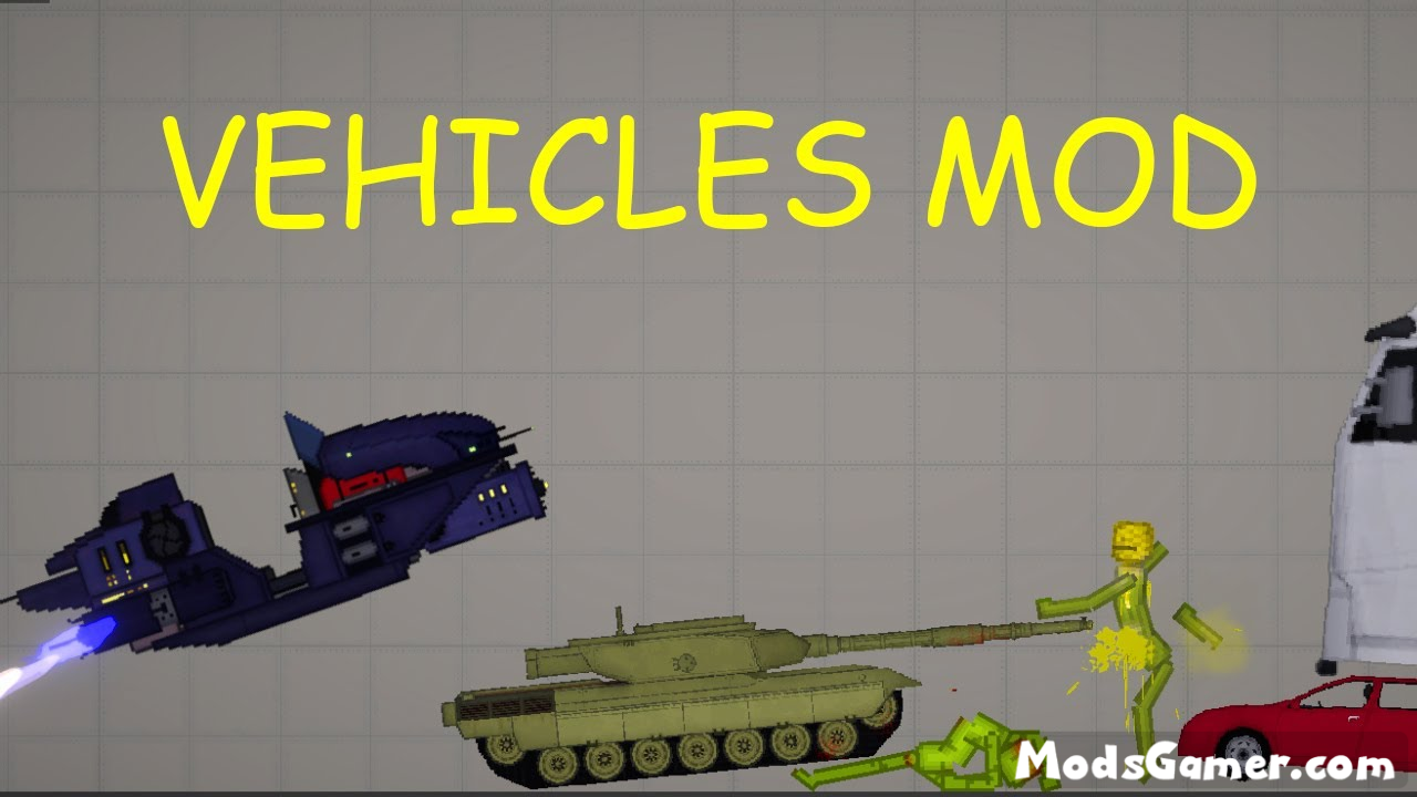Vehicle collection mod - Mods for Melon Playground Sandbox PG