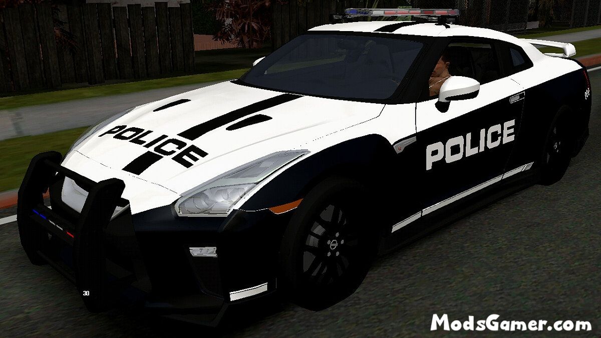 Nissan GTR R35 - Police Mod(DFF only) - Mods for Grand Theft Auto: San ...