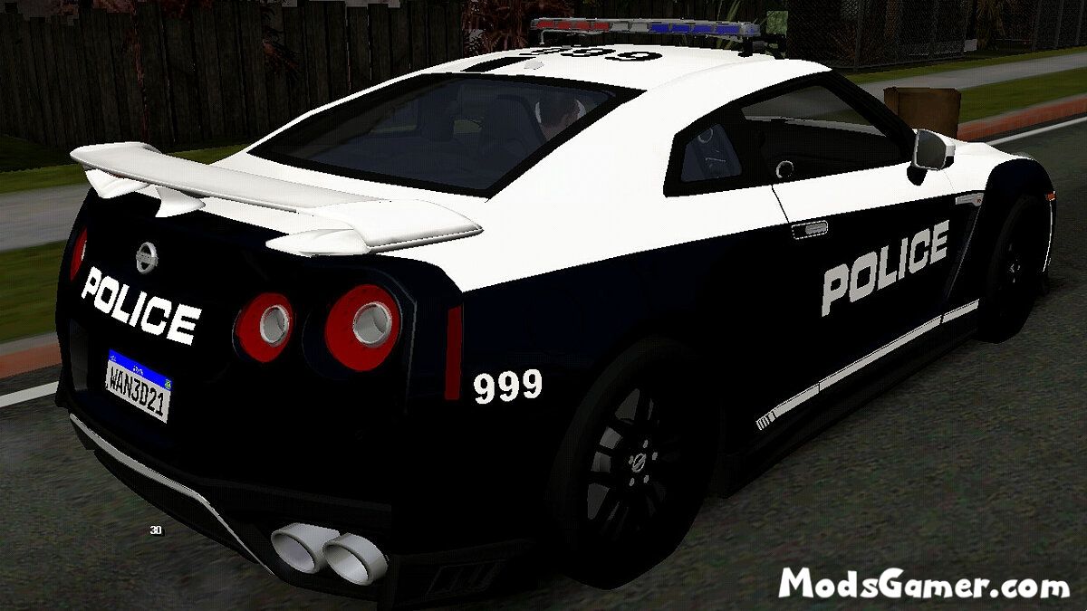 Nissan GTR R35 - Police Mod(DFF only) - Mods for Grand Theft Auto: San ...