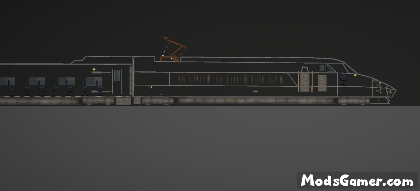 TGV003 train Mod - Mods for Melon Playground Sandbox PG