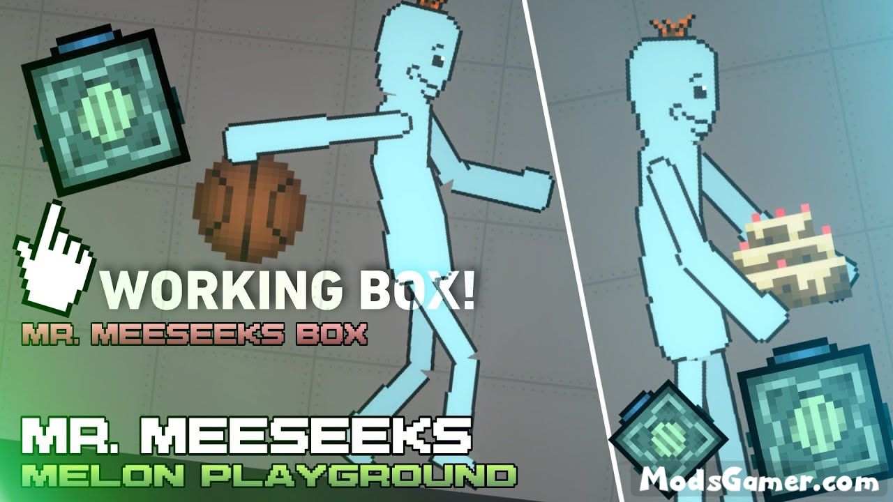 WORKING BOX Mr. MEESEEKS Mod - Mods for Melon Playground Sandbox PG