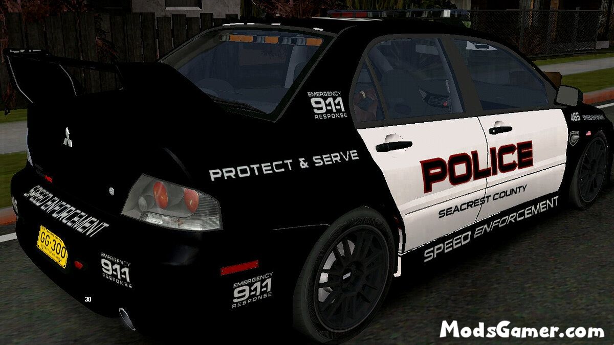 Mitsubishi Lancer - Police Livery Mod - Mods for Grand Theft Auto: San ...