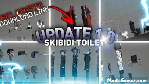 High-Quality Skibidi Toilet Collection Pack Mod v1 - Mods for Melon Playground Sandbox PG