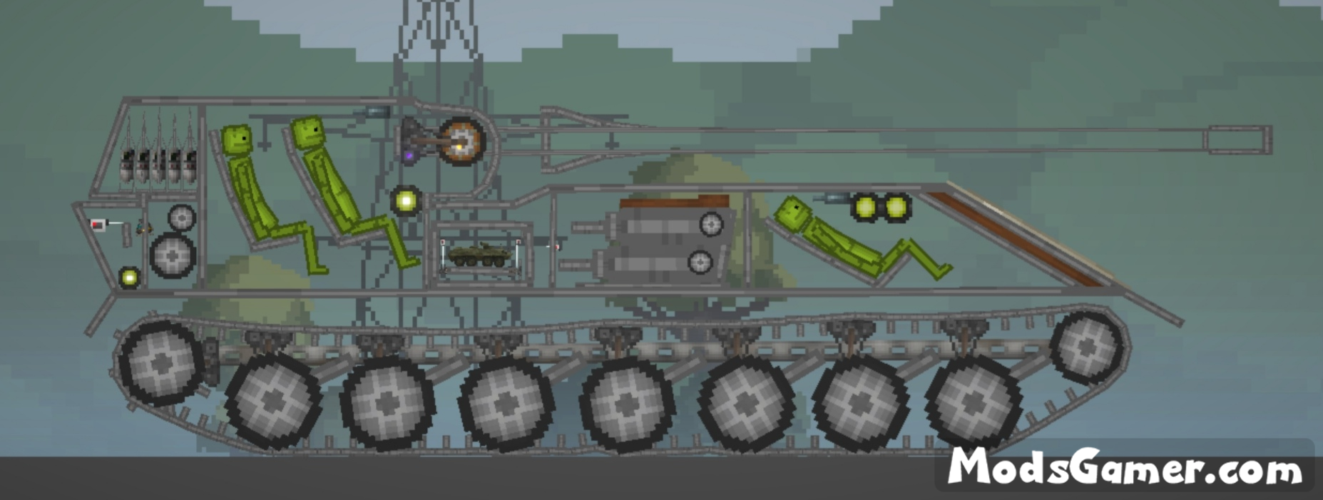 Original Tank VKE9201 Mod - Mods for Melon Playground Sandbox PG