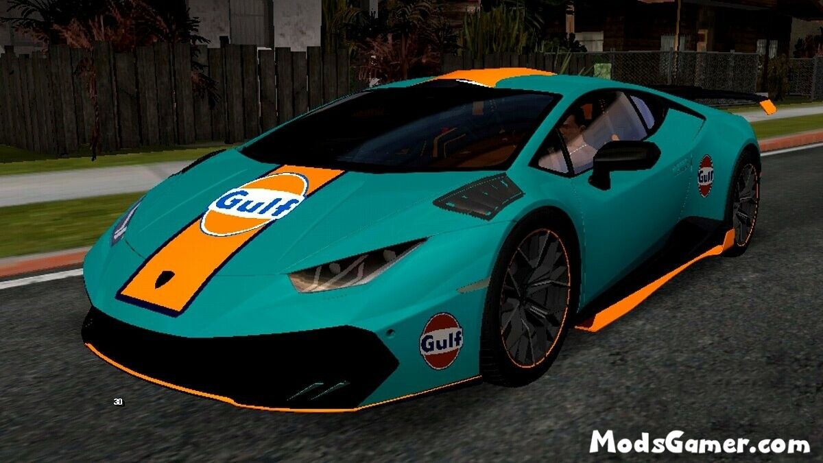 Lamborghini Huracan GULF Mod(DFF only) - Mods for Grand Theft Auto: San ...