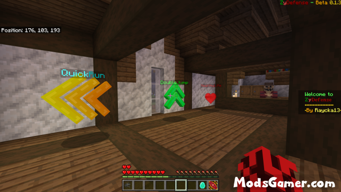 ZyDefense (1.0.2) - [Zombie Base Defense] Map - Mods for Minecraft