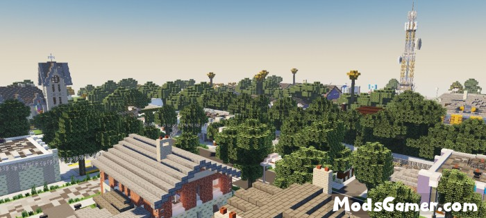 New Clark City V5 Map - Mods for Minecraft
