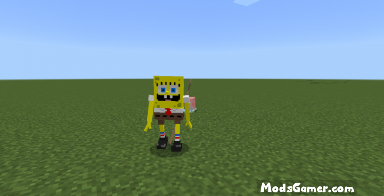 Minecraft PE SpongeBob Characters Mod | ModsGamer.com